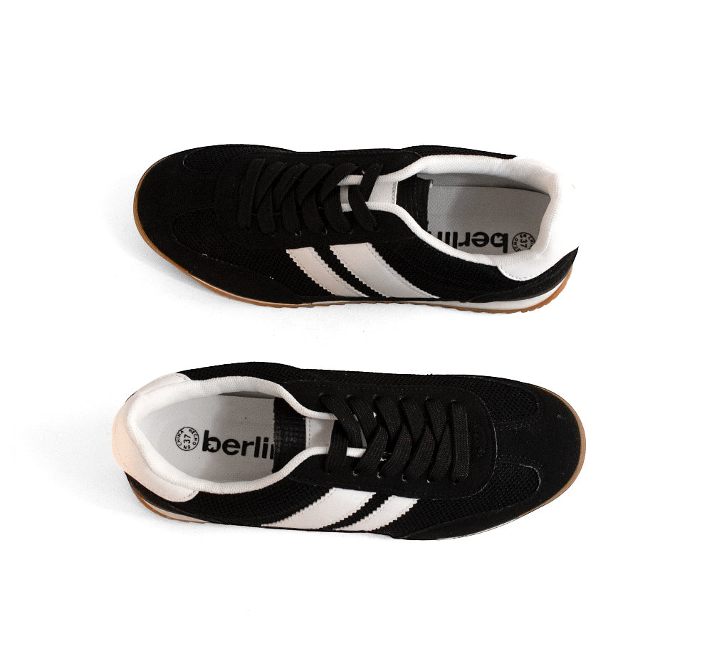 913302 Berlin Tenis Textil Negro - Zapaterias Candy