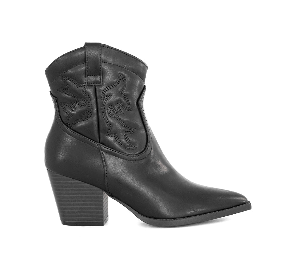 2411066 Garrapata Botin Sintético Negro - Zapaterias Candy